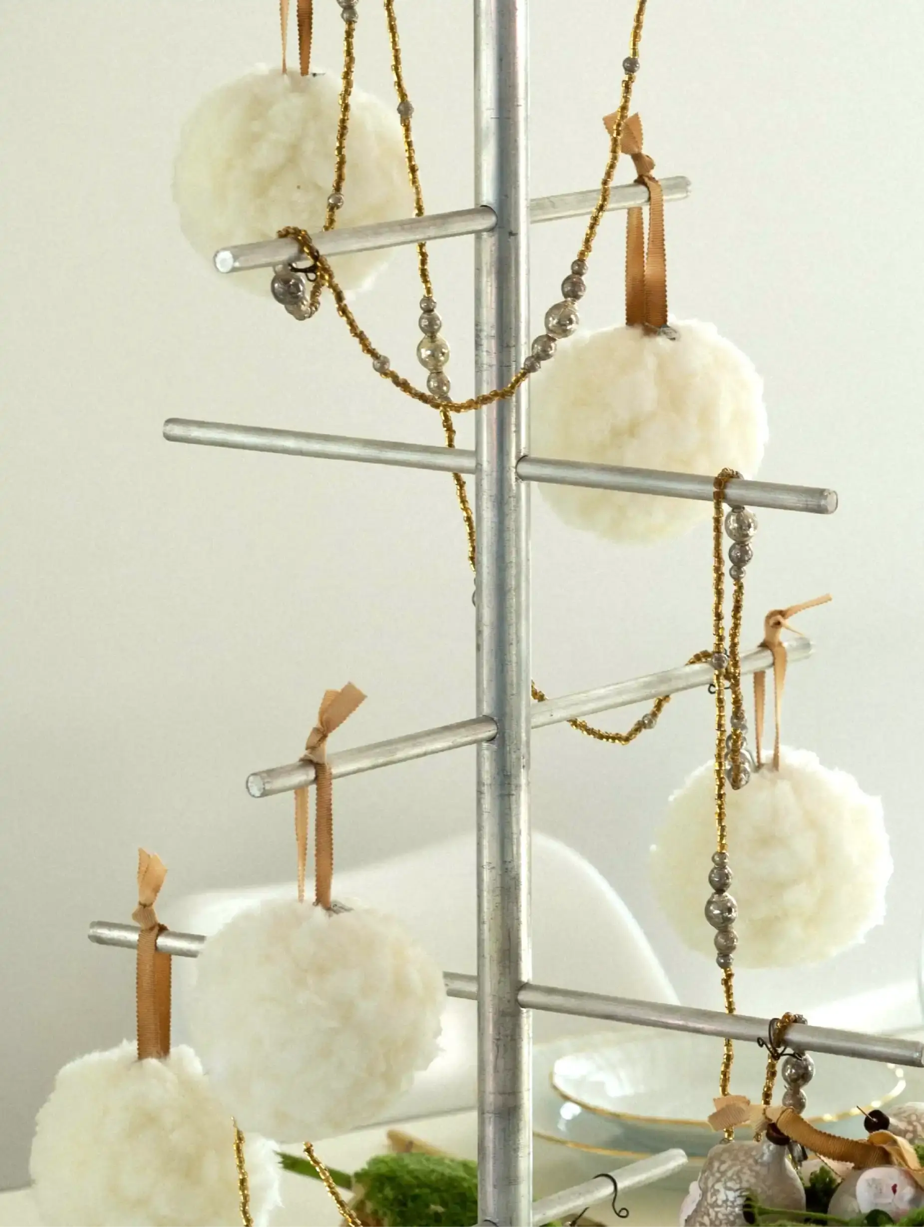 Handmade Wool Snowball | Vintage-Inspired Christmas Decor