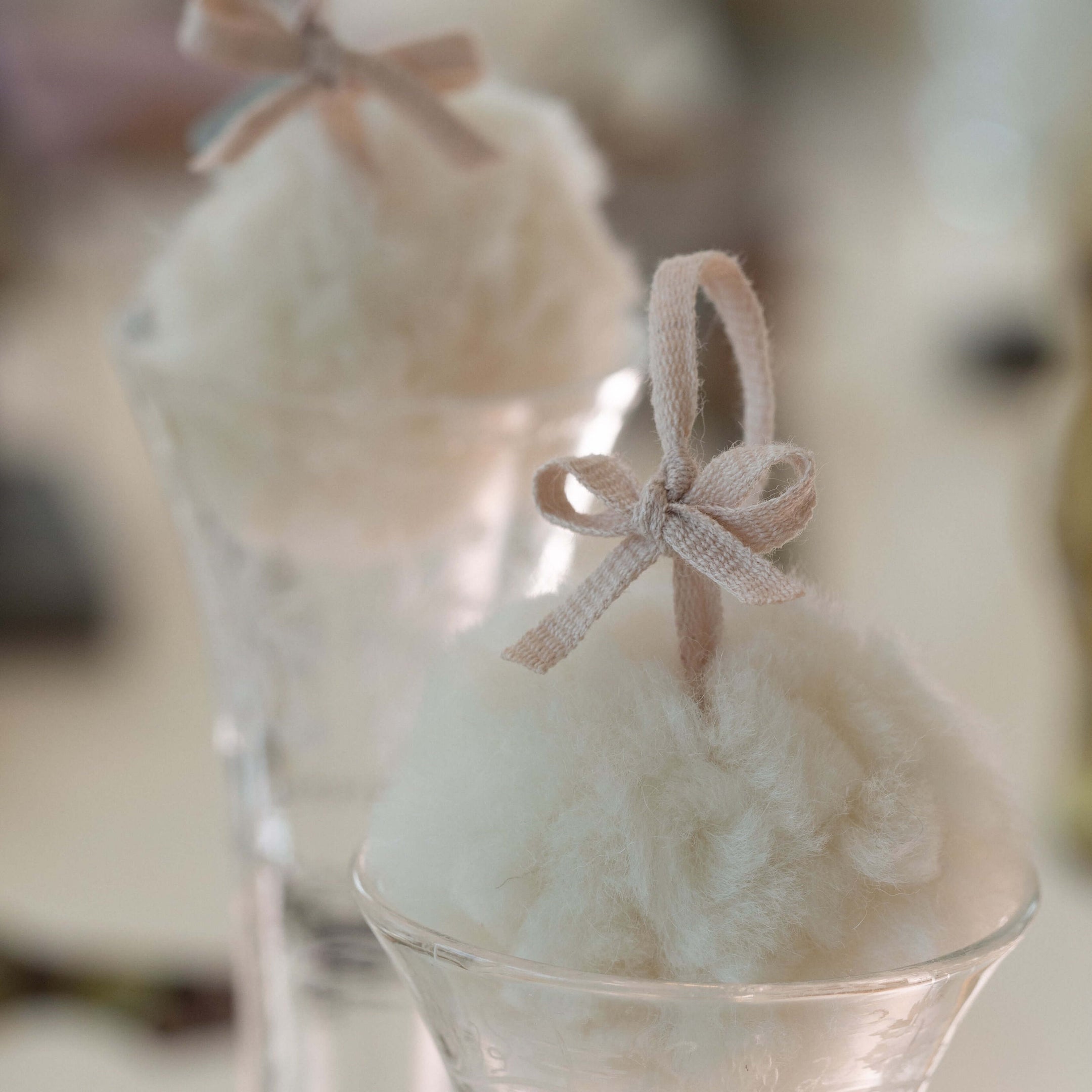 3 Handmade Wool Snowballs | Vintage-Inspired Christmas Decor